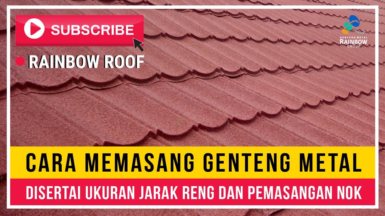 Rainbow Roof - Cara Memasang Genteng Metal Disertai Ukuran Jarak Reng ...