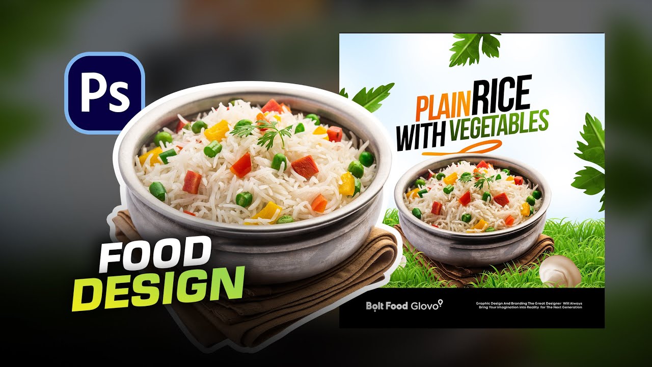 How to design a food flyer on Adobe Photoshop - YouTube