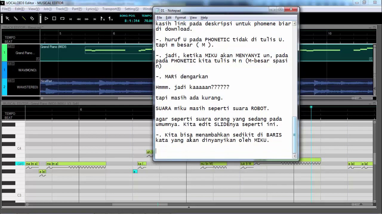 Tutorial Edit Voice Hatsune Miku ke Lagu Menggunakan Vocaloid dan FL ...