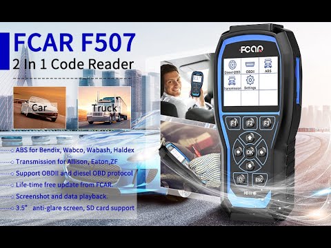FCAR F507 Heavy Duty Scan Tool,Full System Diagnostic Tool with OEM ...