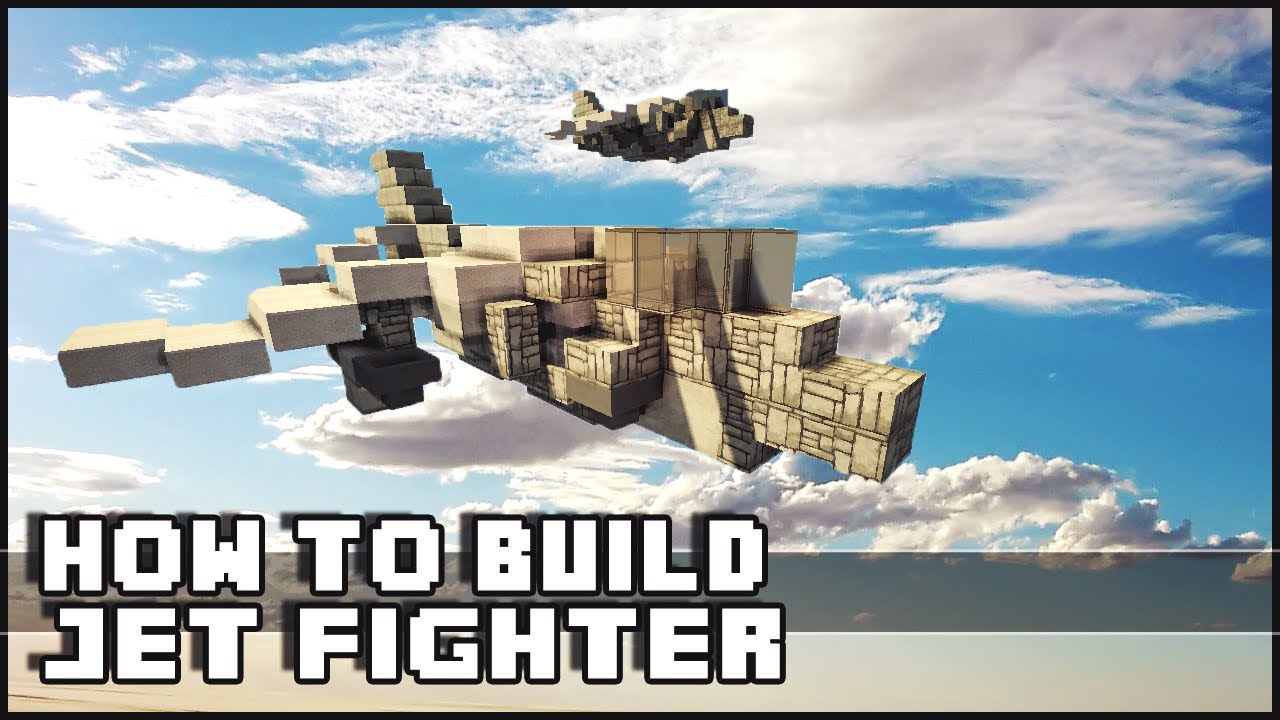 Minecraft : How to Make - Harrier Jet Fighter - YouTube