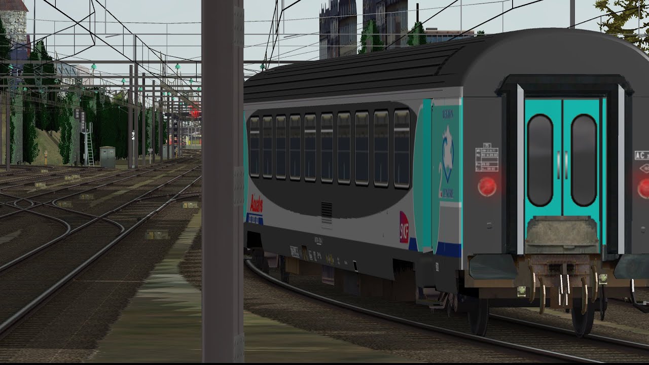 [Open Rails] BB 7200 + Corail - Saint Pierre des Corps - YouTube