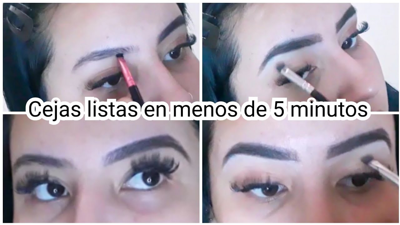 Tutorial de cejas paso a paso (video sin hablar) - YouTube