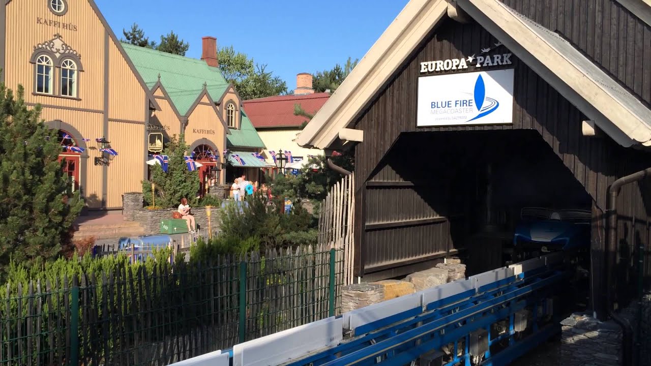 Blue Fire Roller Coaster Europapark - YouTube