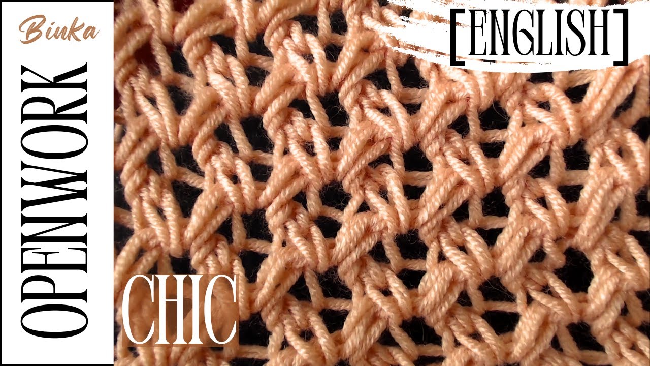 [English] А unique openwork knit with a lot of texture. - YouTube