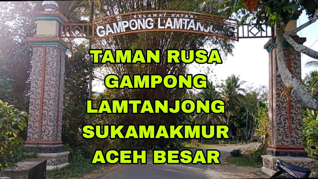 Jalan menuju Taman Rusa Lamtanjong Sukamakmur Aceh Besar - YouTube