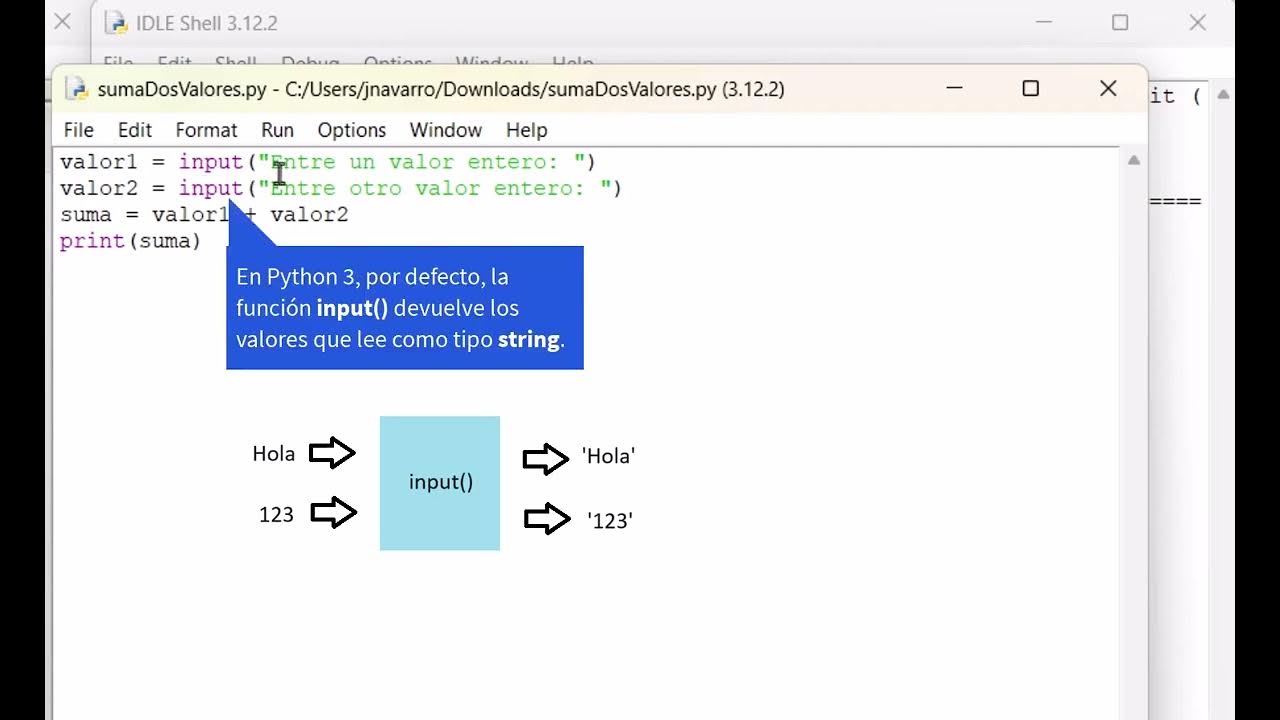 Python: Operaciones Básicas de Entrada y Salida con Valores Numéricos y Strings - YouTube