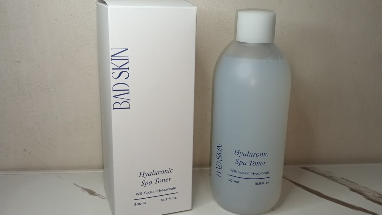 Bad Skin Hyaluronic Spa Toner with Sodium Hyaluronate 500ml Hydrating ...