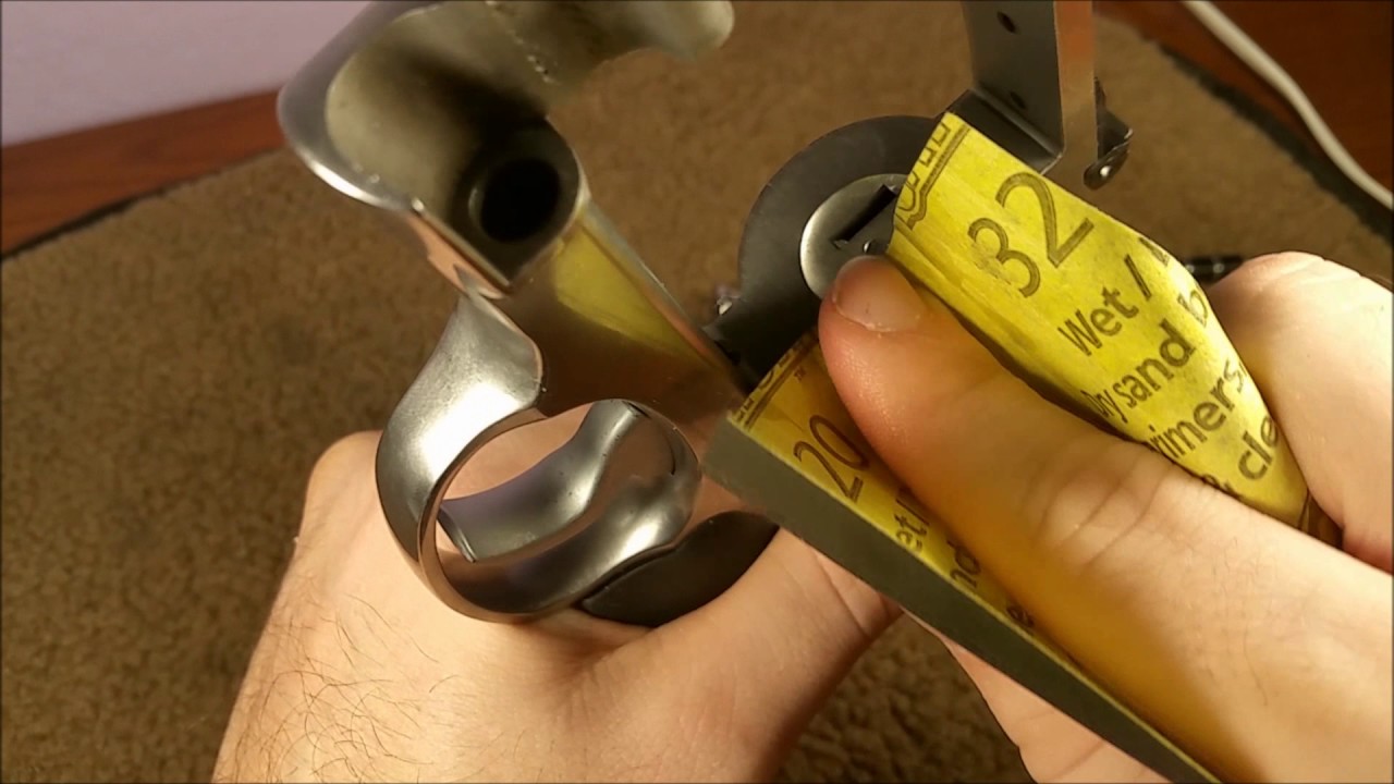 Stainless Revolver Scratch Removal - YouTube