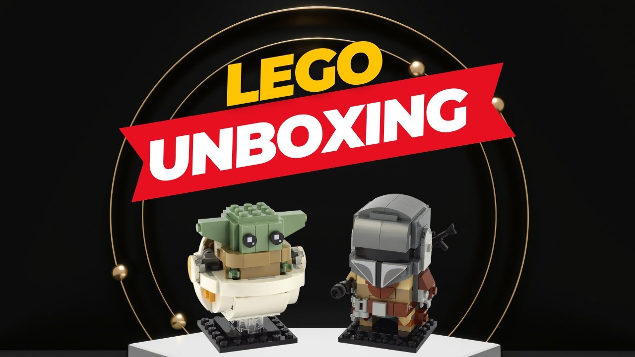 Unboxing the LEGO 75317 Brickheadz Star Wars Mandalorian & The Child ...