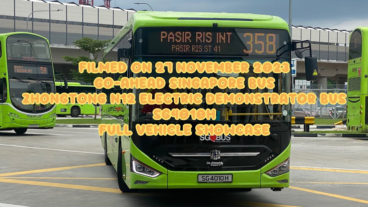 Go-ahead Bus service 358 🚌 Zhongtong N12 3-door Single-decker Electric ...