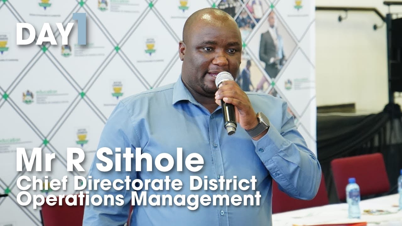 Mr R Sithole at the Chief Directorate - District Operations Management ...