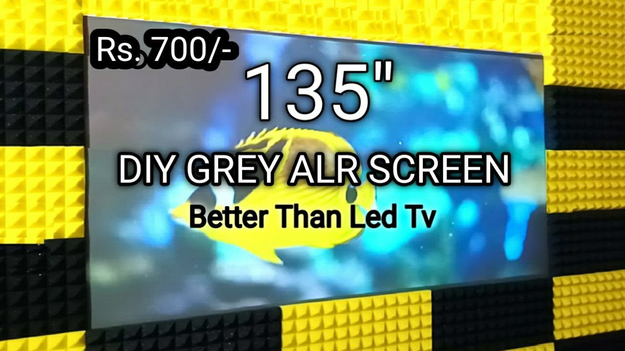135" DIY Grey ALR Screen for Home Cinema | Better Than a Led Tv | Rs ...
