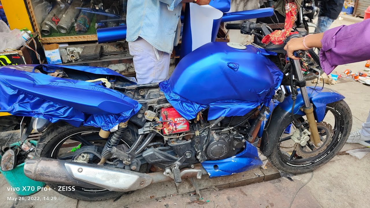 पुरानी Apache RTR 180 को नया कर दिया | TVS Apache 180 full modified ...