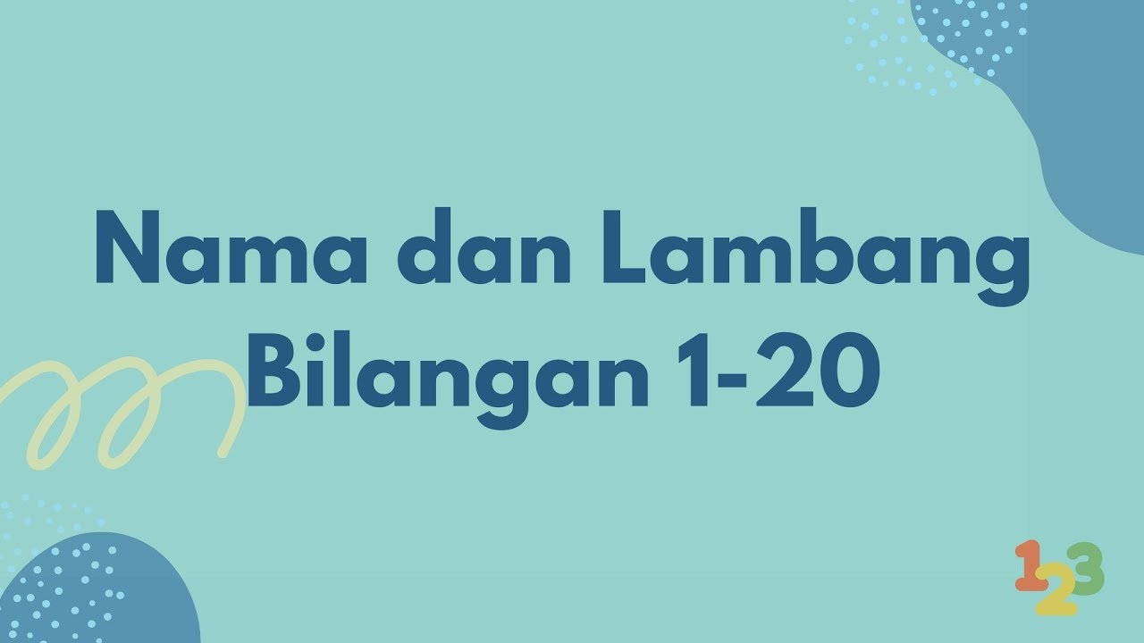 Berlatih mengerjakan soal tentang nama dan lambang bilangan 1-20 - YouTube