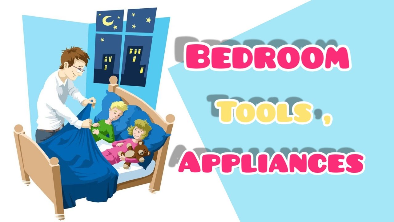 Bedroom tools in english | with picture & pronunciation - YouTube