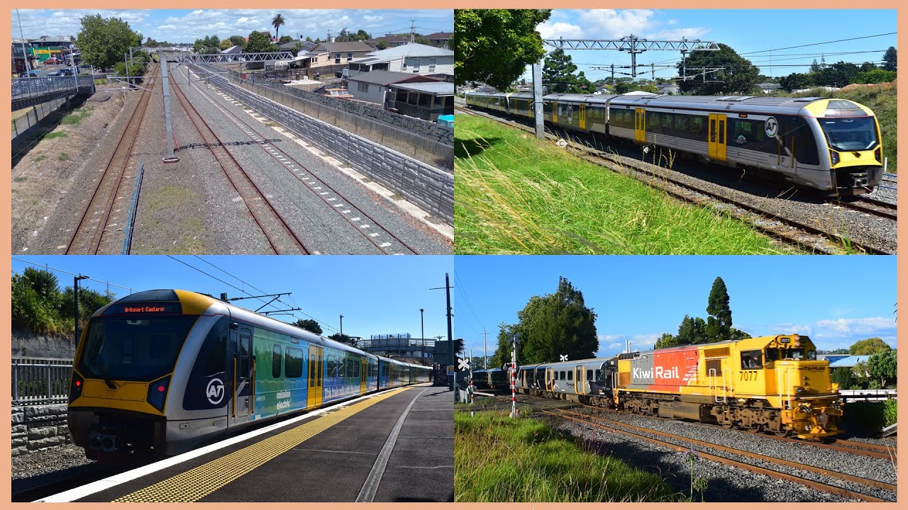 AM Electric Trains on Auckland's Eastern Line ~ 30/01/2024 (HD) - YouTube