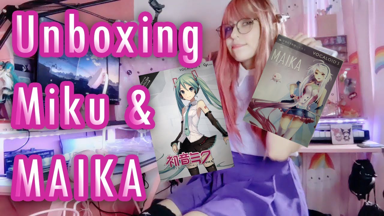 【UNBOXING】Hatsune Miku Bundle V4X & MAIKA - voice bank CD Box【VOCALOID ...