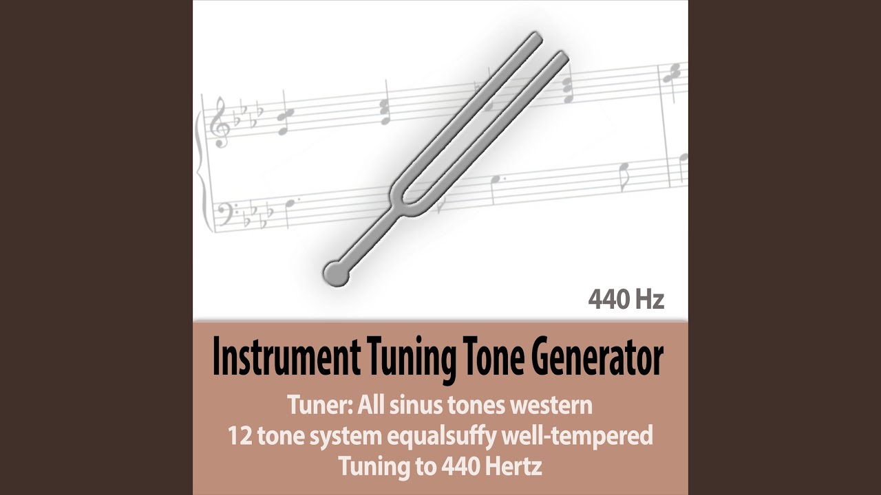 sinus tone pitch A4 - 440 Hz - Kammerton A - Middle a - YouTube