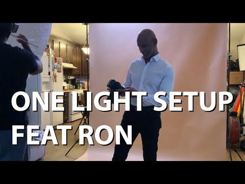 ONE LIGHT STUDIO SETUP - YouTube