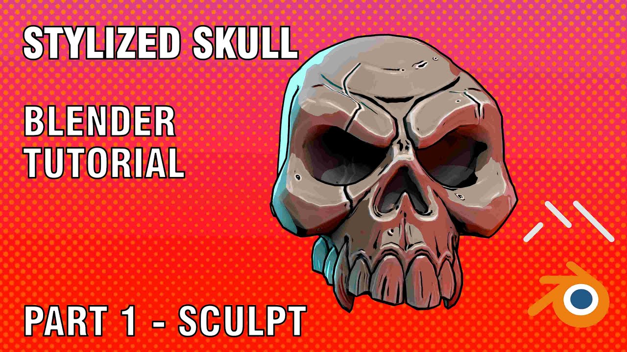 Stylized Skull Blender tutorial - part 1 (Sculpt) - YouTube