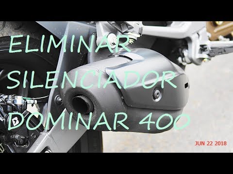 Bajaj Dominar 400 escape deportivo exhaust GRATIS!!! - YouTube