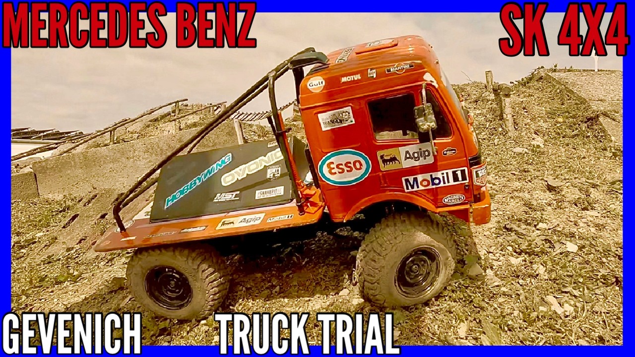 MERCEDES BENZ SK 4X4 RC TRAIL TRUCK ON THE GERMAN RACING CHAMPIONSHIP ...