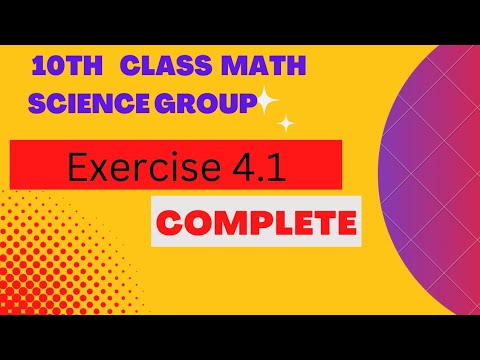 10 class math science group exercise 4.1|10th class math exercise 4.1 ...
