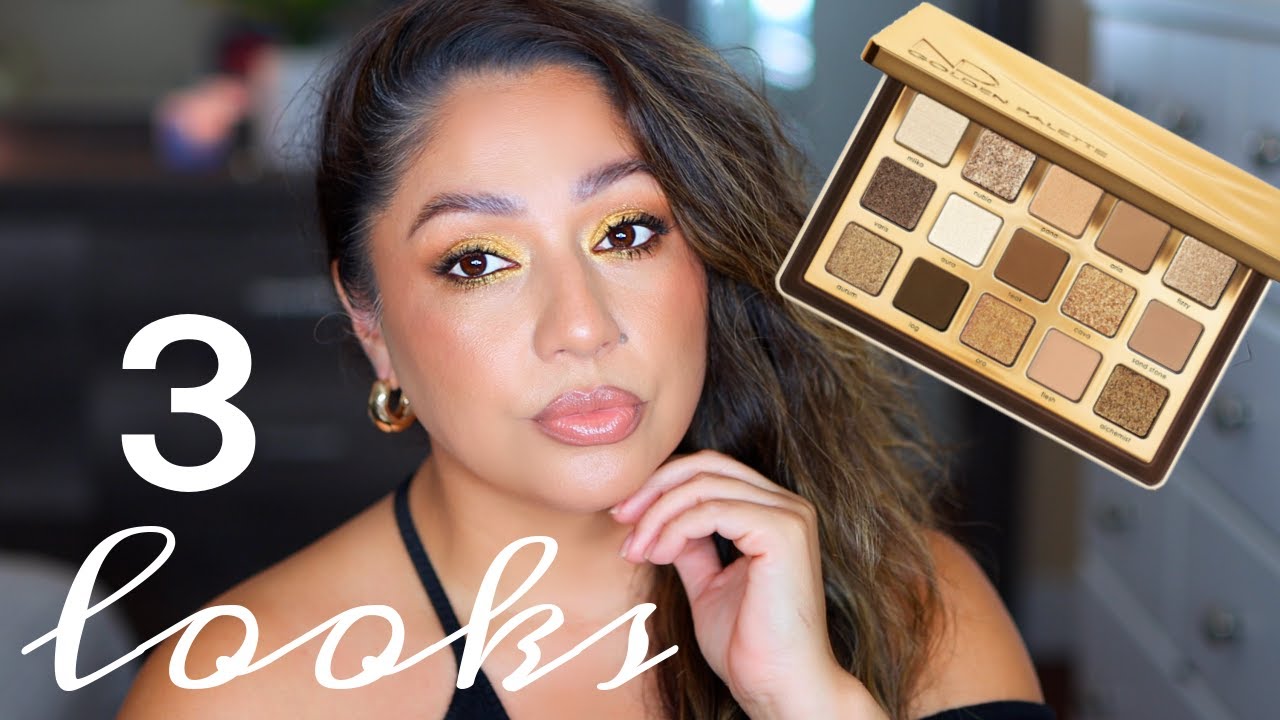 3 LOOKS NATASHA DENONA GOLDEN PALETTE || EYESHADOW TUTORIAL - YouTube