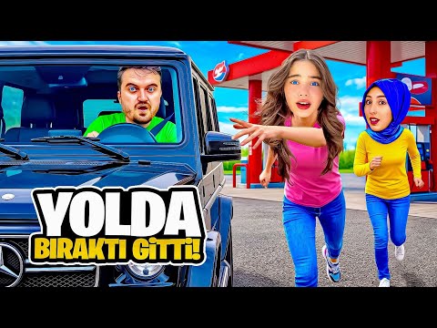 BABAM BİZİ YOLDA BIRAKTI GİTTİ ‼️ ELİF SİNEM BENZİN İSTASYONUNDA KALDIK !! 