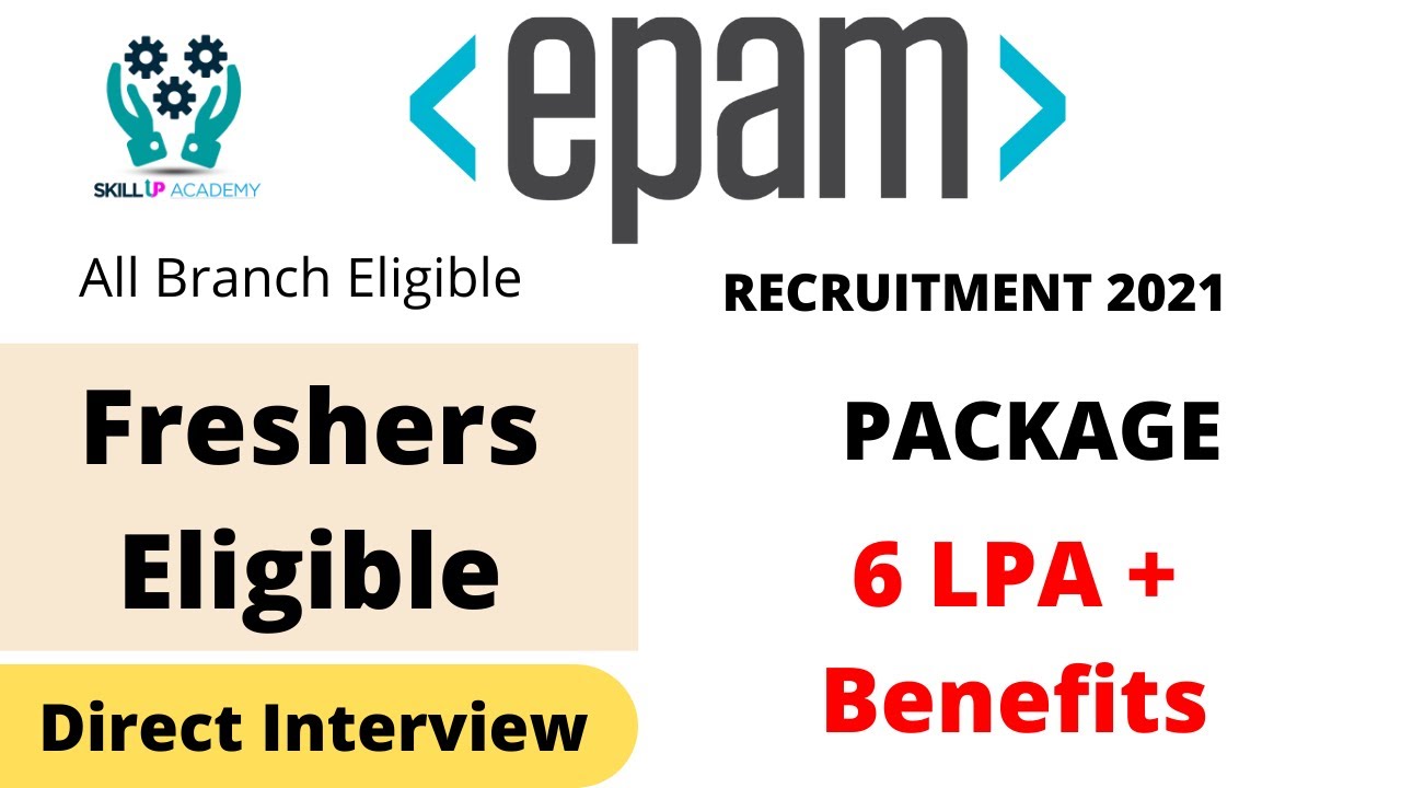 EPAM Recruitment 2021 Package 6 LPA Benefits Freshers Jobs Jobs For Freshers SkillUp epam-recruitment-2021-package-6-lpa-benefits-freshers-jobs-jobs-for-freshers-skillup