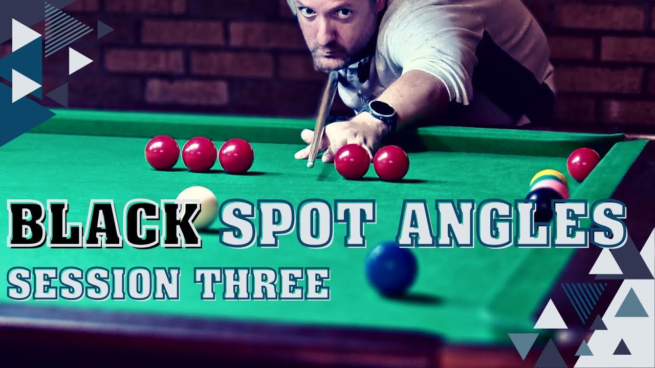 Snooker Practice : Black Spot Angles : Session Three - YouTube