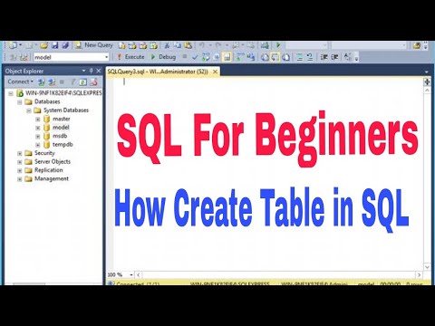 How to create Database in Sql, How to Create table in Sql server,insert ...