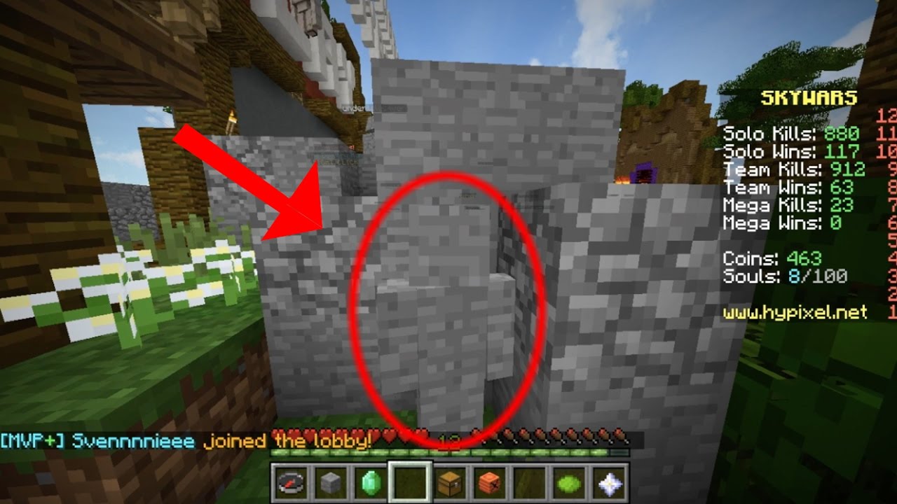 "I AM STONE" | Minecraft Challenge | Hypixel Skywars - YouTube