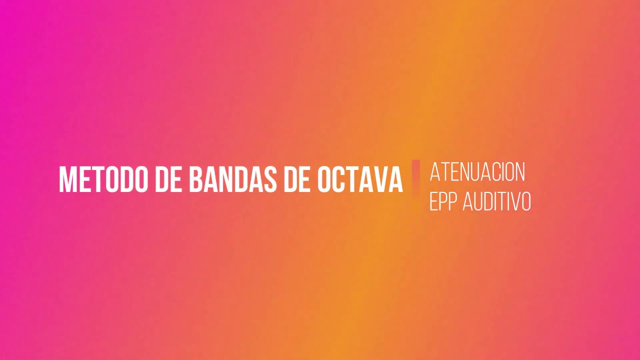 Método de Bandas de Octava - Calculo de Atenuación - YouTube