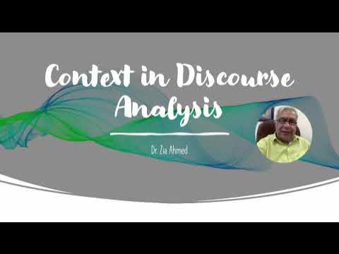 Why Context is significant in Discourse Analysis - YouTube