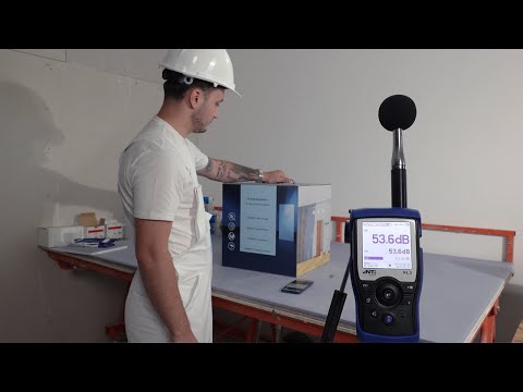 Testing acoustic properties of Knauf Diamant