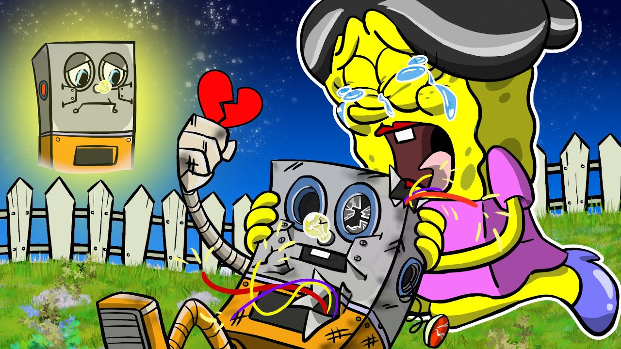 R.I.P ROBOT SPONGEBOB | Sad Ending Animation | Poor Baby Spongebob Life ...
