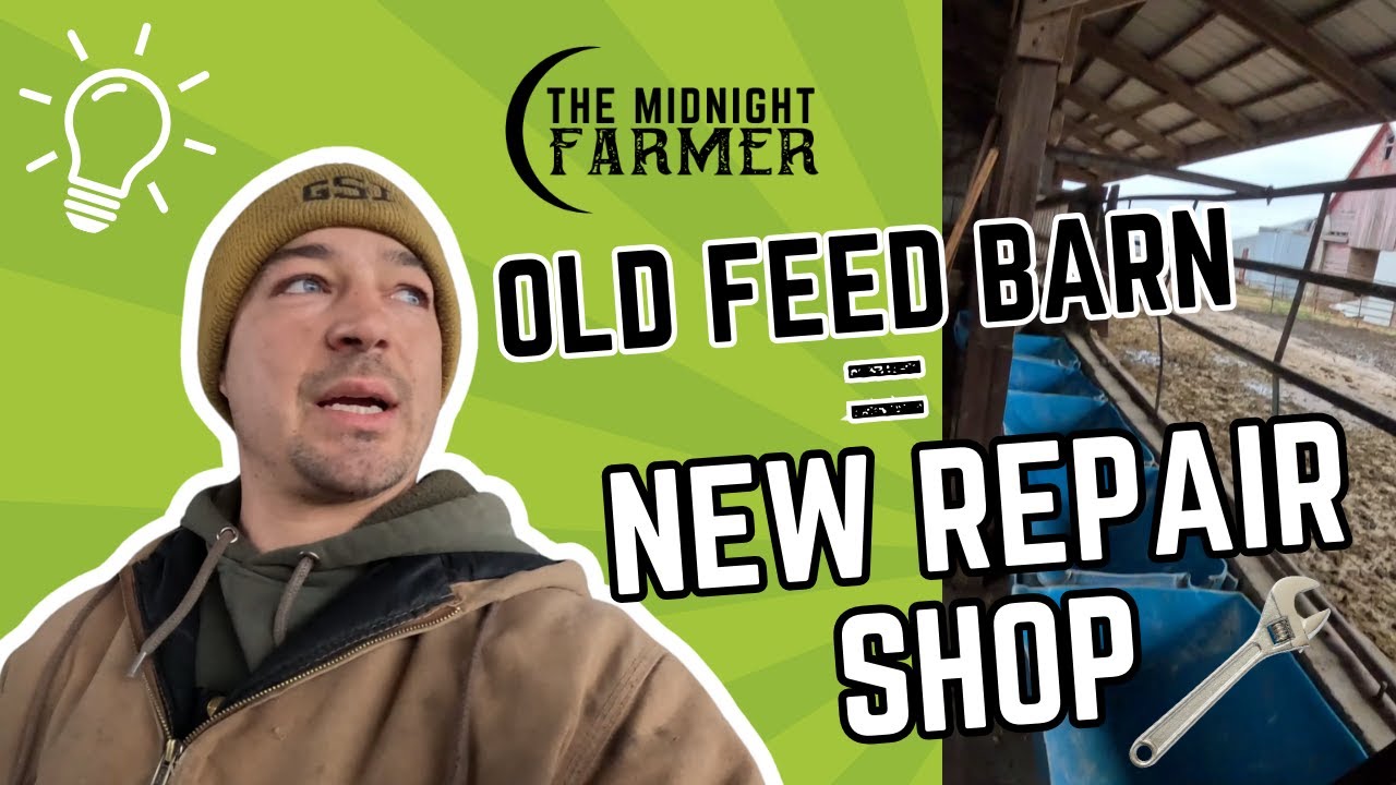 Renovating Our 1970s Feed Barn Into a New Repair Shop! - YouTube