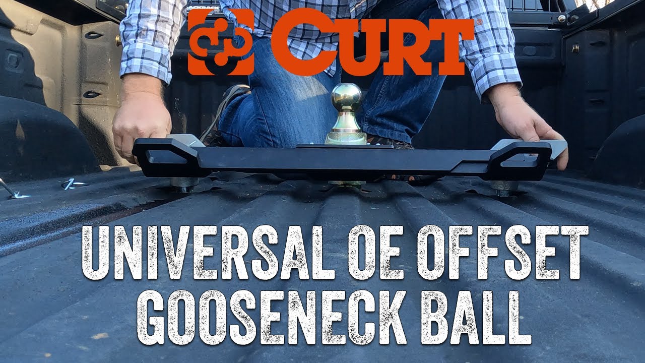 Curt Universal OE Offset Gooseneck Ball - YouTube