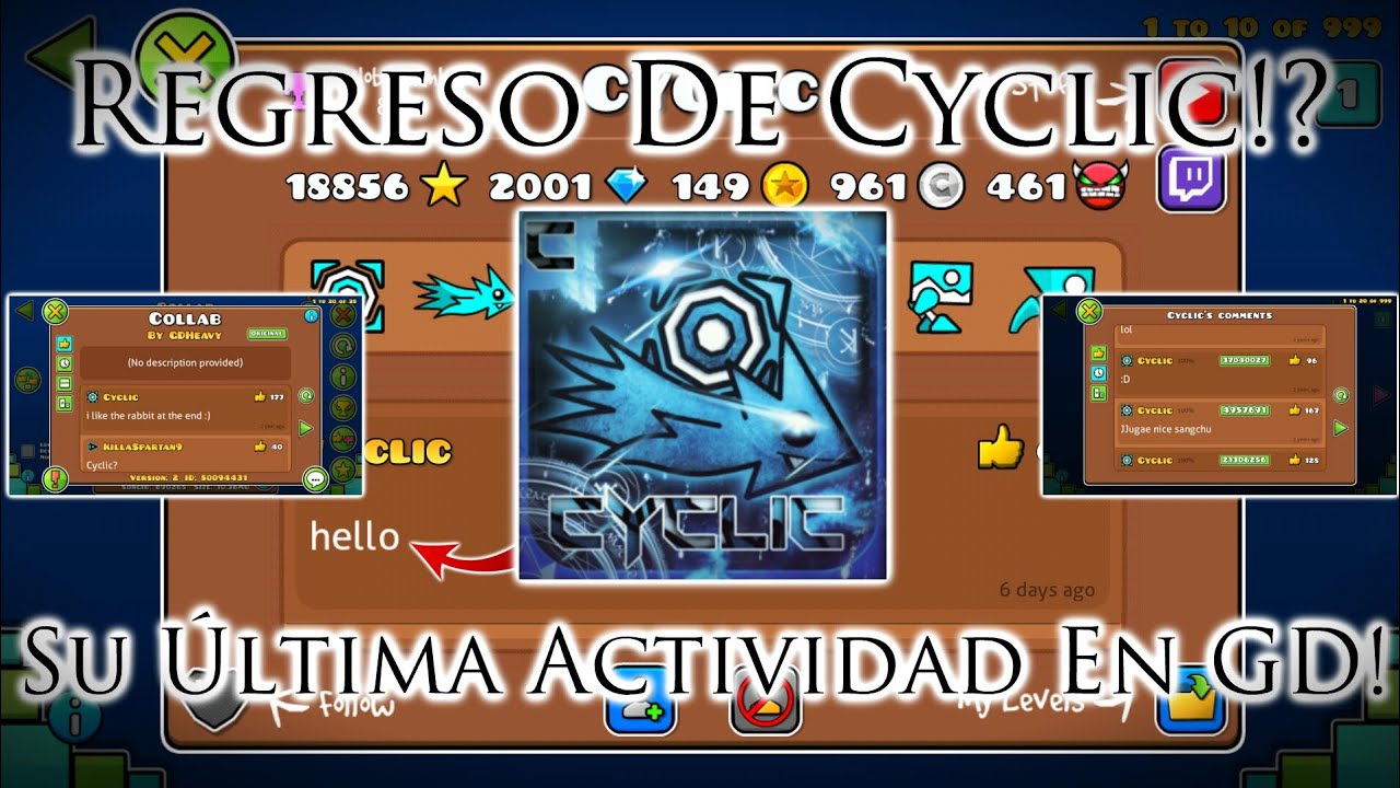 Posible Regreso De Cyclic!? Esta Es Su Última Actividad En GD ...