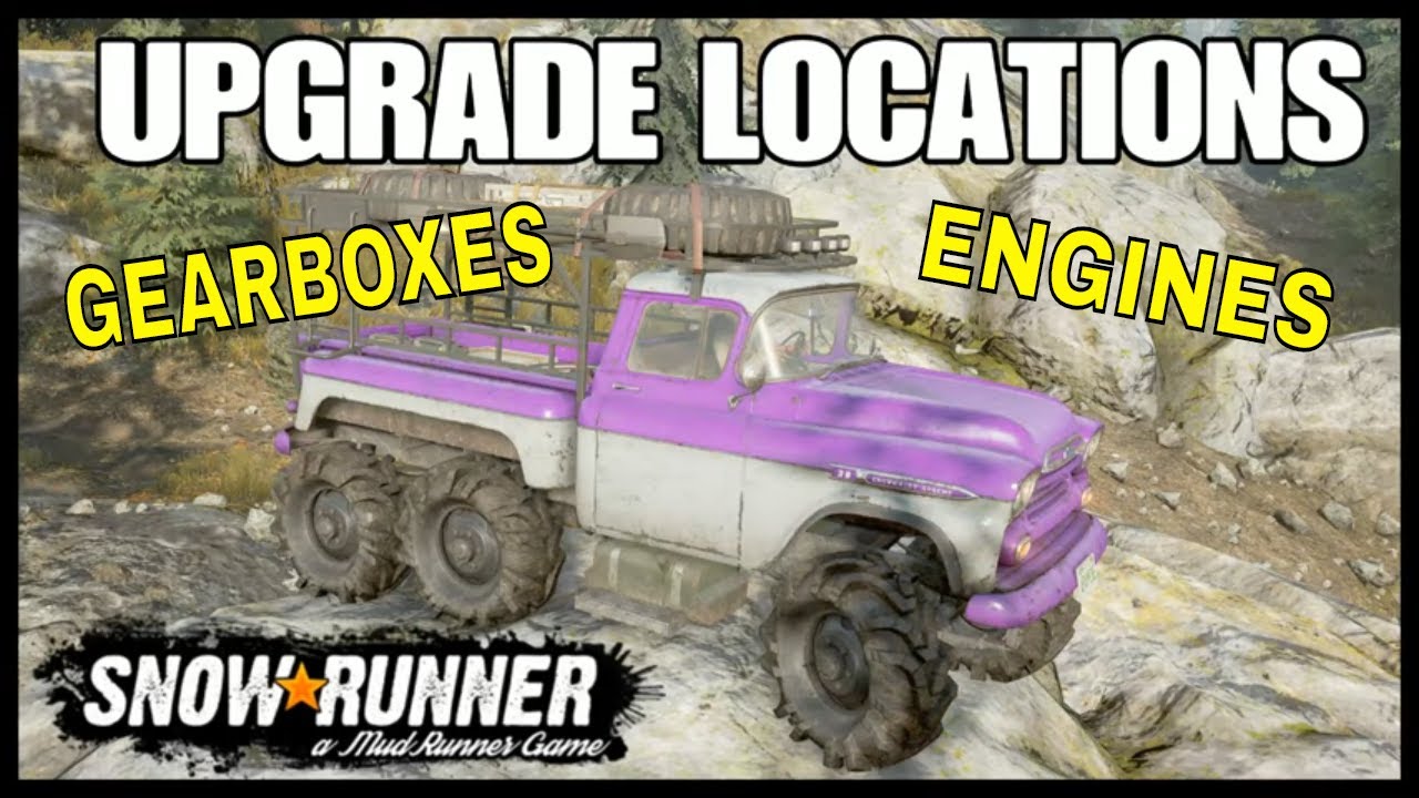 SNOWRUNNER CHEVY APACHE 6x6 ALL UPGRADE LOCATIONS PS4 - YouTube