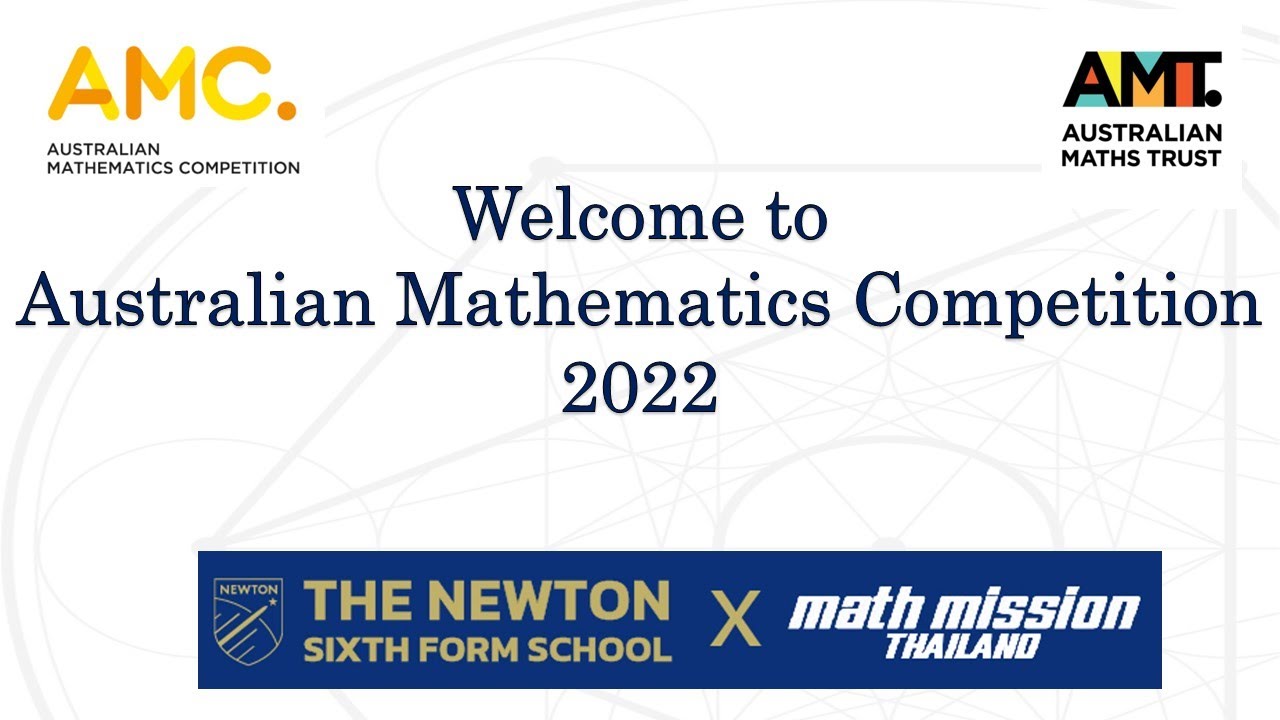 Instruction for Australian Mathematics Competition 2022 in Thailand ...