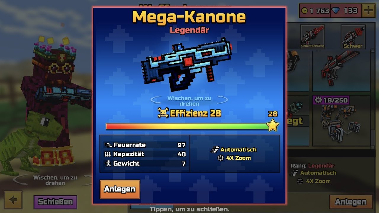 Pixel Gun 3D - Mega-Kanone [Review] - YouTube