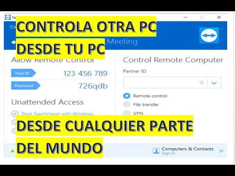 Cómo controlar una computadora desde otra pc desde donde estés / COMO ...