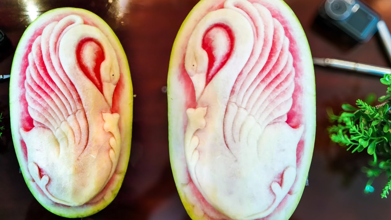 watermelon art | creative watermelon carving for beginner | easy and ...