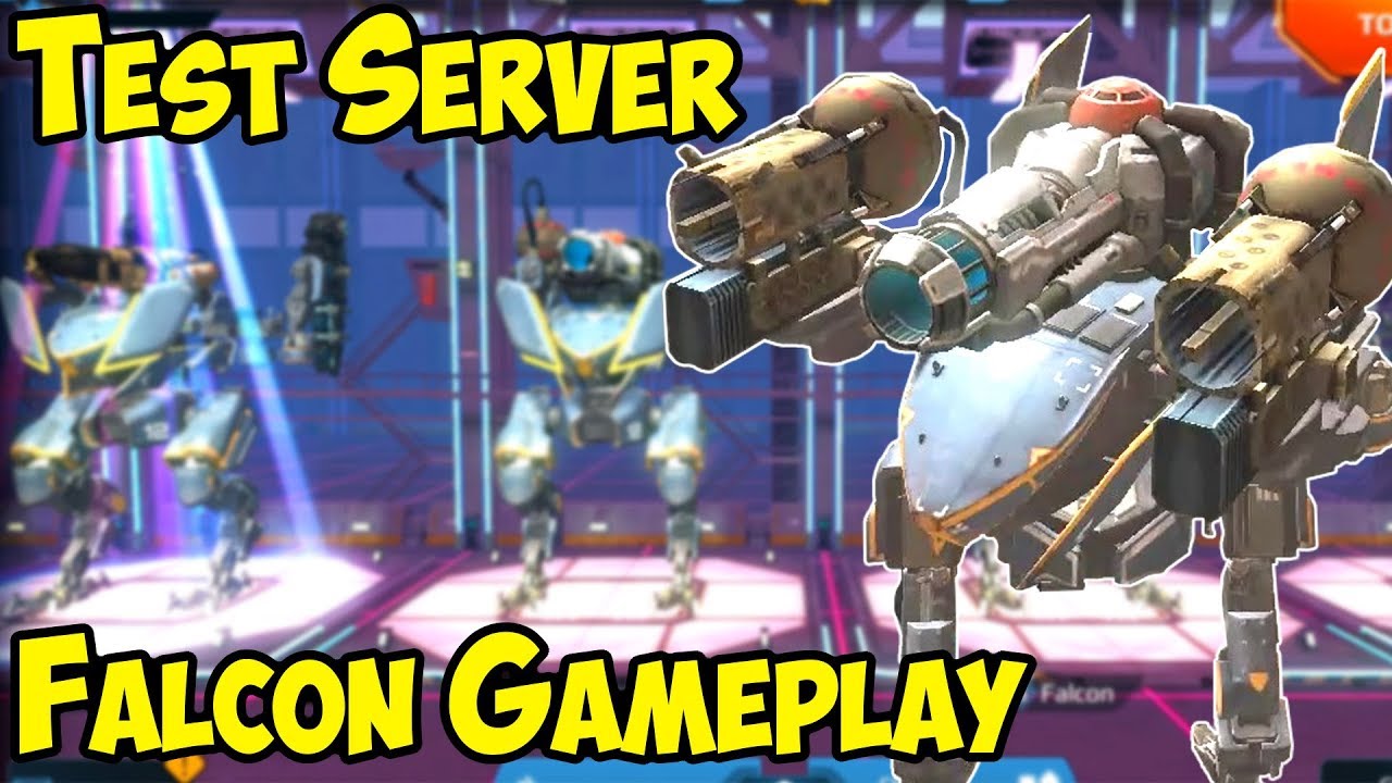 War Robots New Robot Falcon & Bulwark Gameplay Test Server WR - YouTube