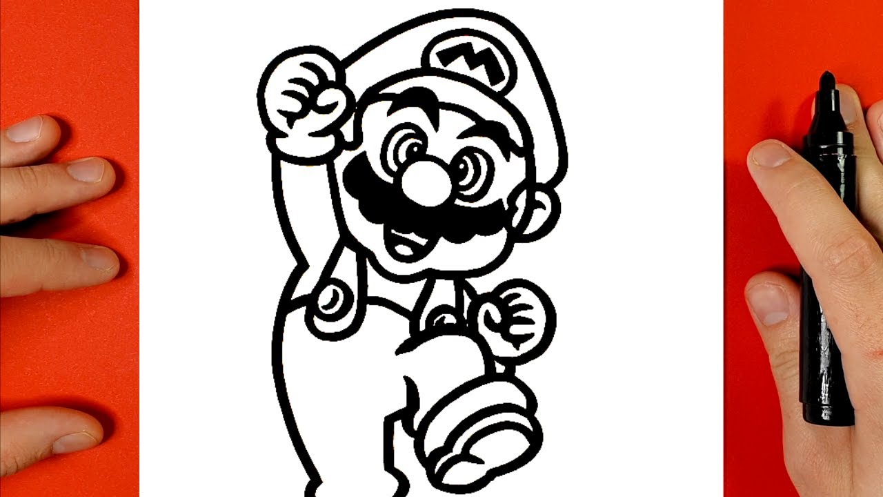 COMMENT DESSINER SUPER MARIO - TUTO DESSIN - YouTube