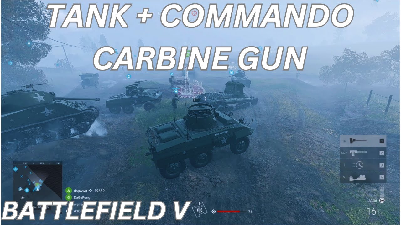 Attack tank + commando carbine gun,battlefield v #battlefield # ...