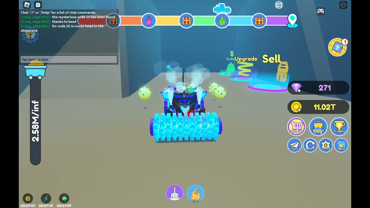 Stone Miner Simulator 2 CODE 20 IN OCEAN FOUND (basically invisible wow ...